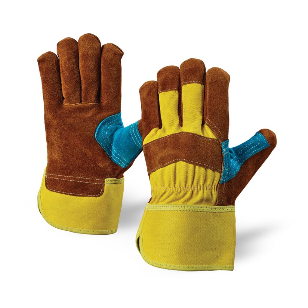 Brown Split Leather Canadian Gloves - Labbaik International